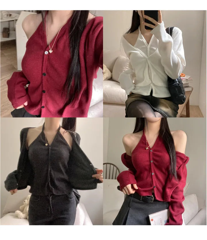 節日PICK】Halter Vest Cardigan – DELUNA